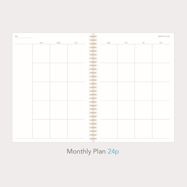 PAPERIAN Standard B5 dateless weekly diary planner
