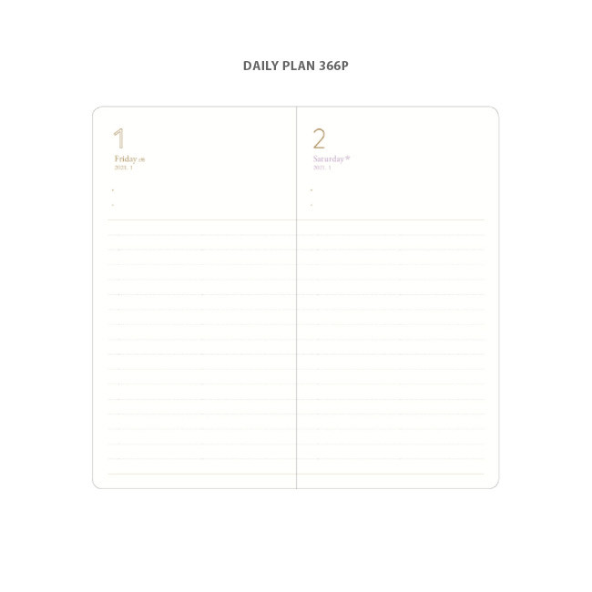Byfulldesign 2021 Notable memory long daily diary planner