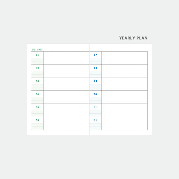 3AL Hello 2021 dated weekly diary planner