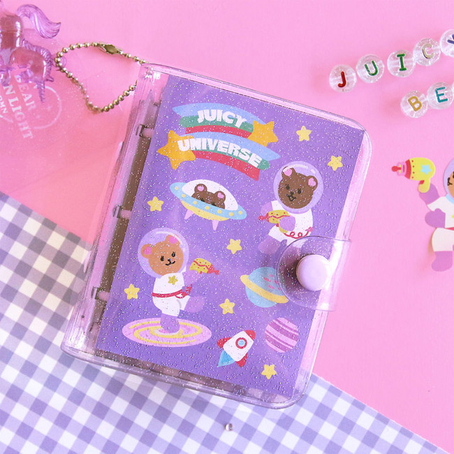 Second Mansion Juicy bear 3 ring grid notebook