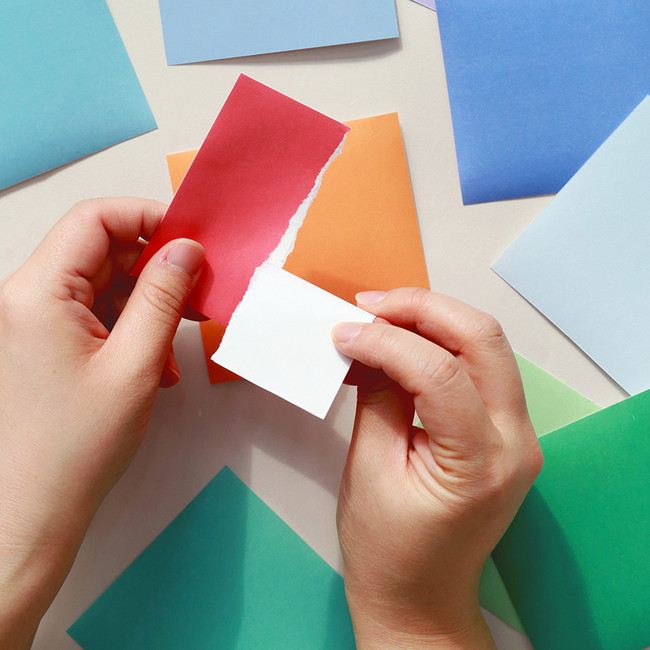 Indigo Colorful decorative paper sticker pack 50 sheets