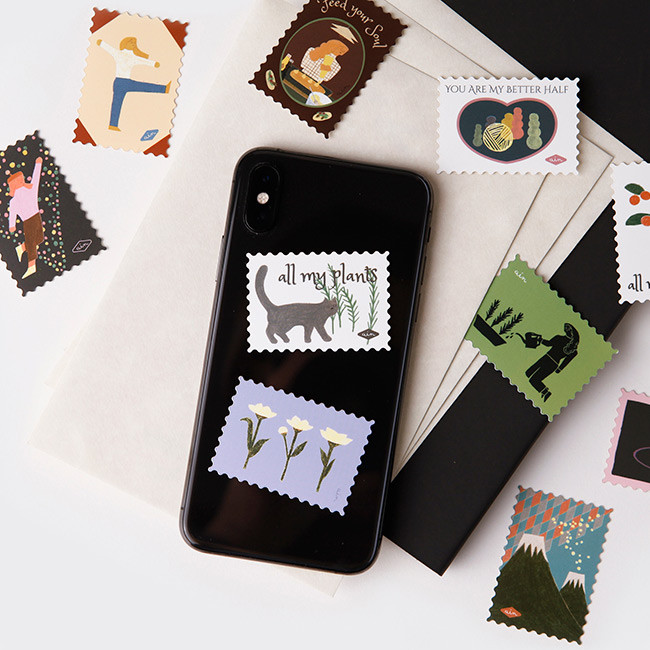 SOSOMOONGOO Sojak5 Happy hobby removable stamp sticker pack