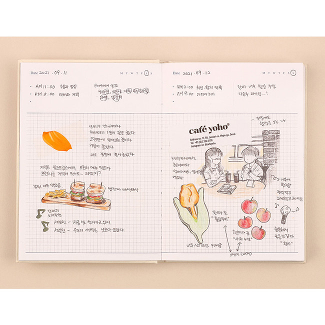 Dash And Dot Day Flow Dateless Daily Diary Journal
