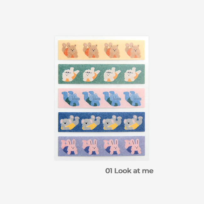 Dailylike My Buddy Look at Me Paper Sticker Set