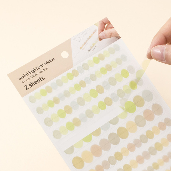 Byfulldesign Useful Highlight Deco Sticker Set