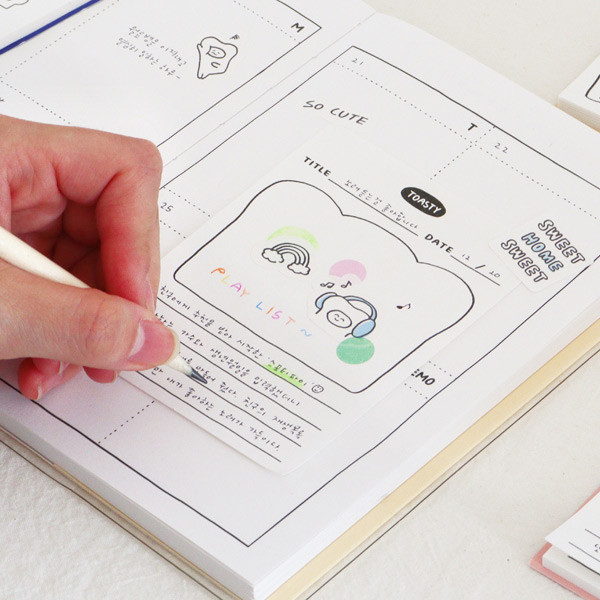 Indigo Toasty Sticky Memo Notepad Set - Fallindesign.com