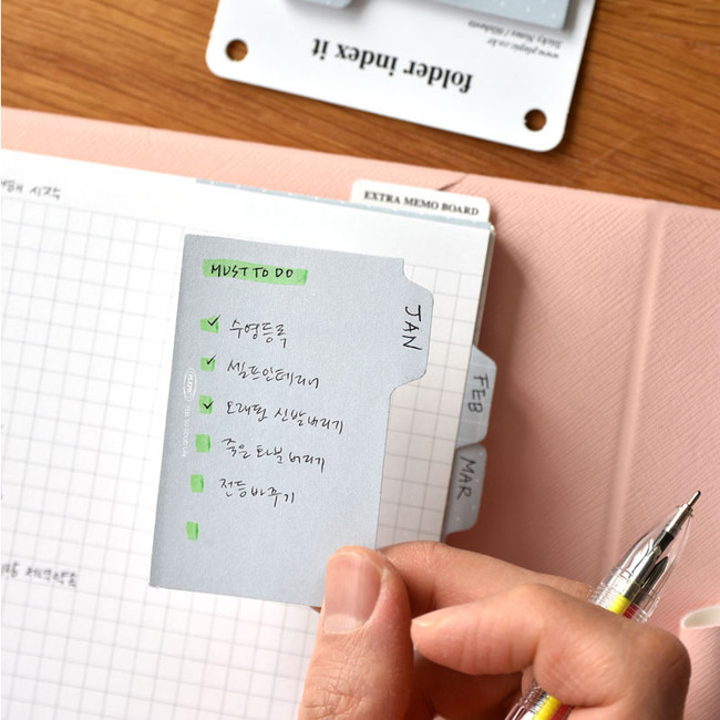 Play Obje Small Folder Index Sticky Notepad Bookmark Set