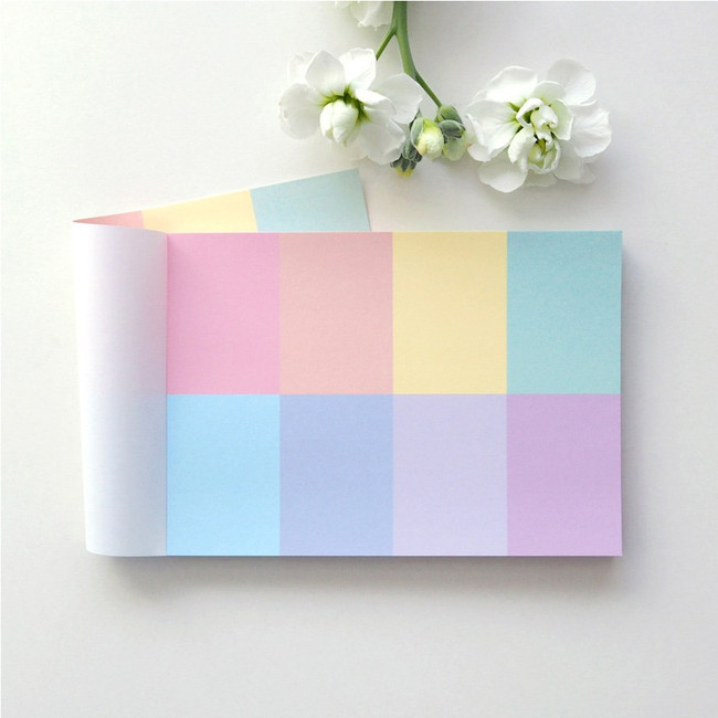 Sosohada 8 pastel colors writing notepad 100 sheets