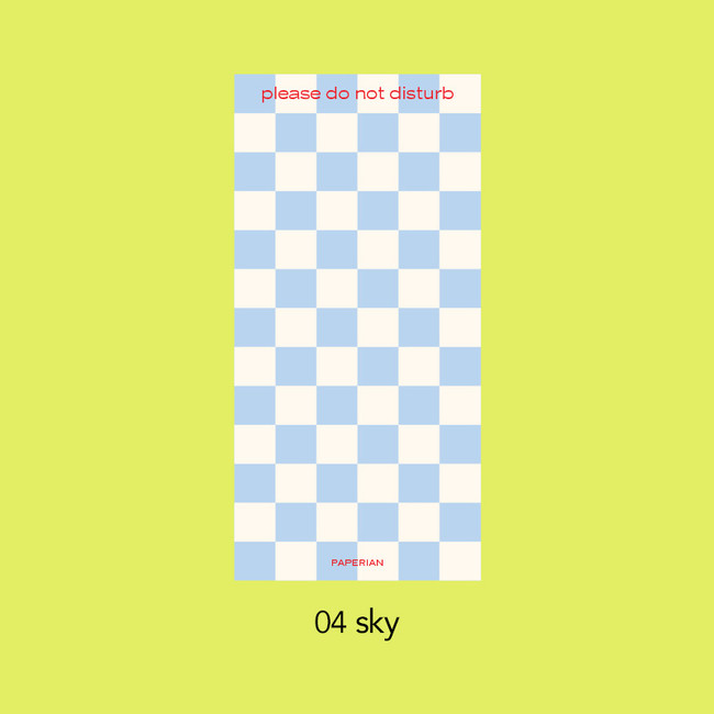 PAPERIAN Do Not Disturb Checkerboard Writing Pad