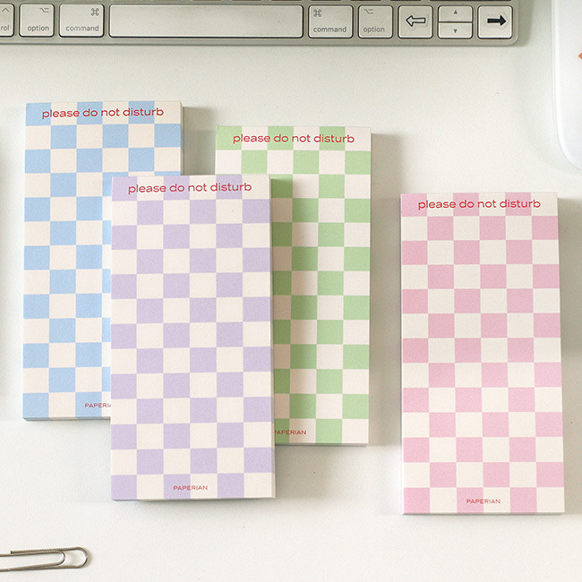 PAPERIAN Do Not Disturb Checkerboard Writing Pad