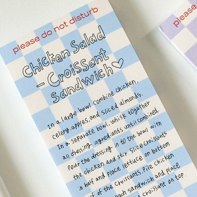 PAPERIAN Do Not Disturb Checkerboard Writing Pad