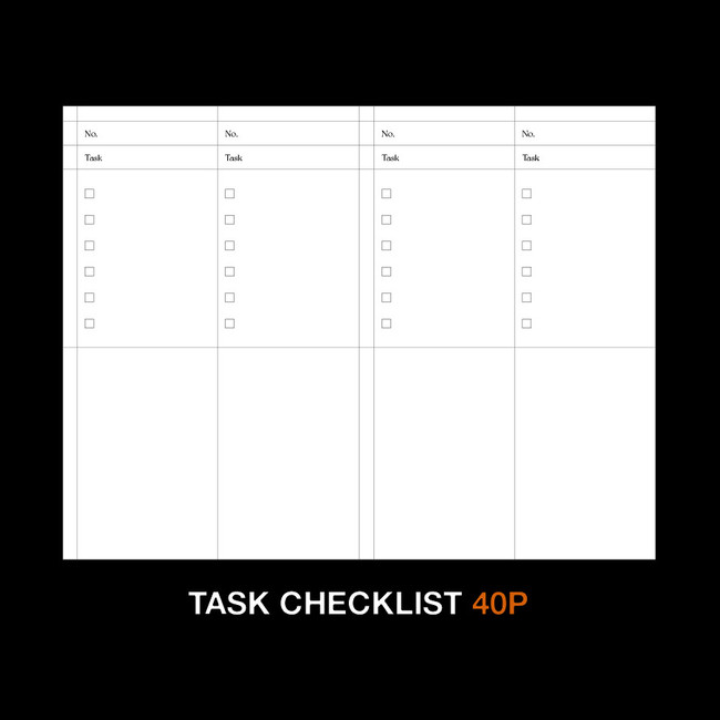 PAPERIAN Daily Reminder Dateless Daily Checklist Planner