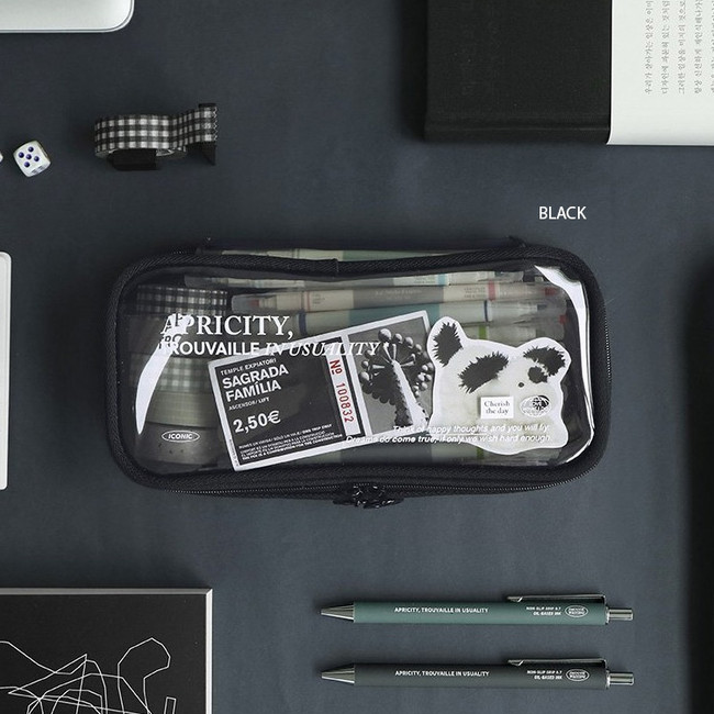 Iconic Lucid Large Rectangular Zipper Pencil Case