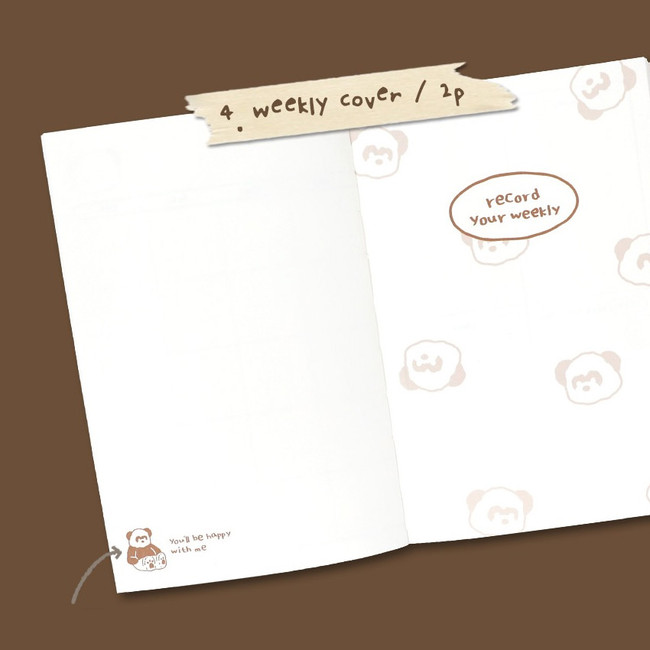 Wanna This Tailorbird Fluffy B6 Dateless Weekly Diary Planner