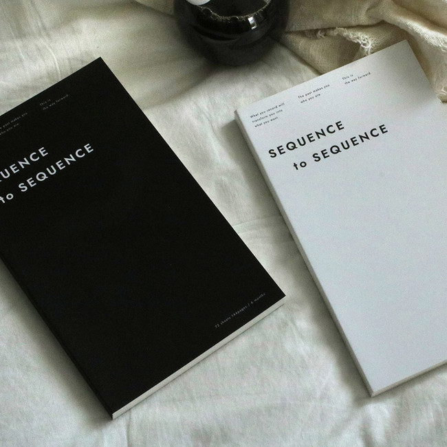 Sequence to Sequence 6 months Dateless Weekly Diary Planner