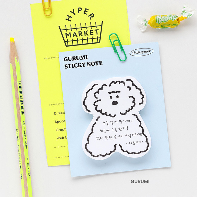 Romane Character Shape Sticky Notepad 60 sheets
