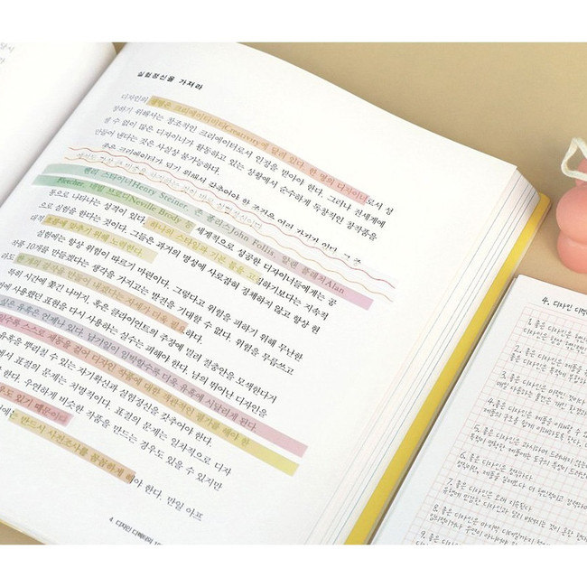 Iconic Index Long Highlighter Sticky Note Set