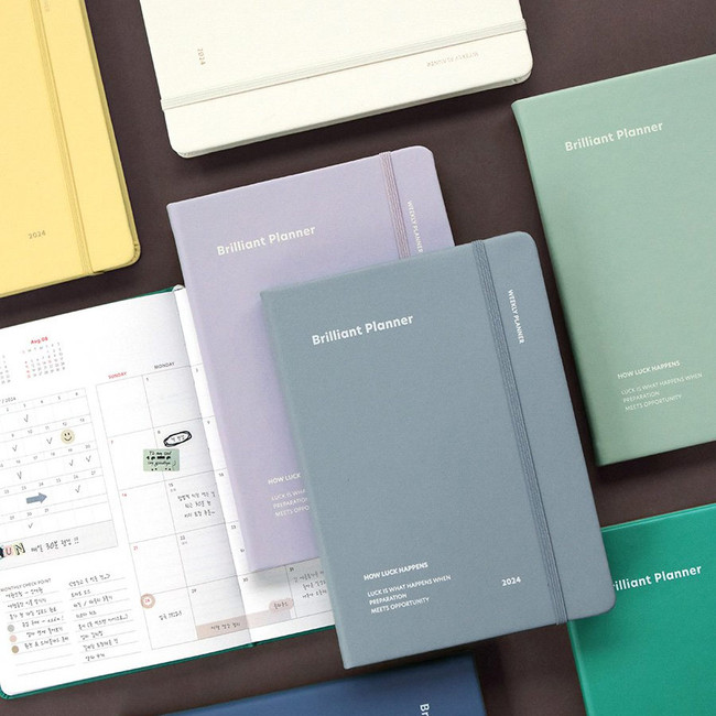 ICONIC 2024 Brilliant A5 Dated Weekly Planner Agenda