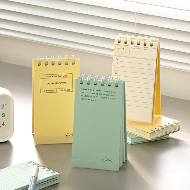 Iconic Work In Flow Checklist Desk Planner Conquer 180 Days