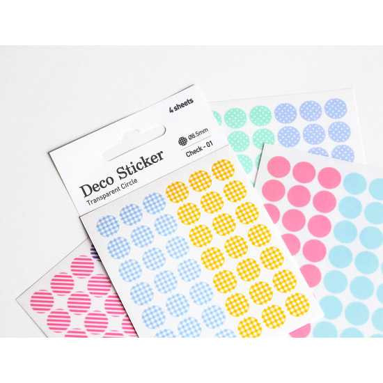 Dailylike Transparent circle deco sticker set - fallindesign