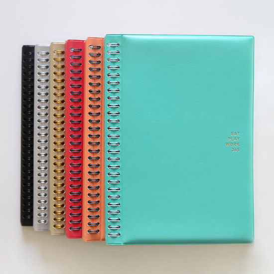2015 Romane Eat play work wirebound 365 dated diary scheduler