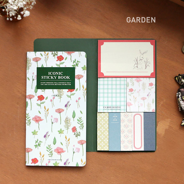 Iconic sticky book with different designed sticky note ver.3