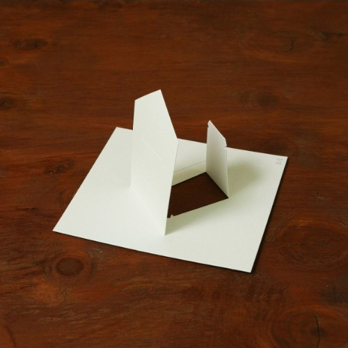 Moods&Views White standing paper photo frame set - fallindesign