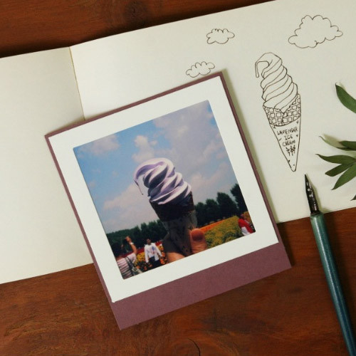 Moods&Views Color standing paper photo frame set - fallindesign