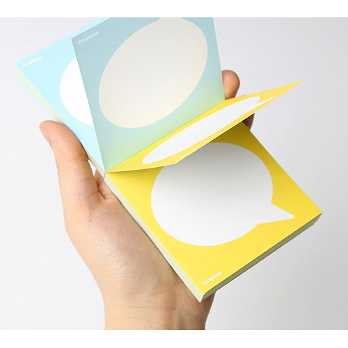 Chachap Text balloon message double sided memo pad - fallindesign
