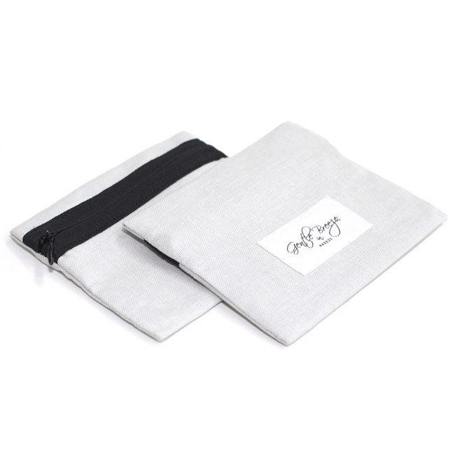 Page25 Natural and Pure gentle cotton small pouch - gray