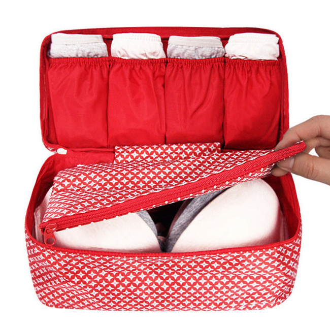 Monopoly Pattern travel pouch bag for underwear and bra - fallindesign