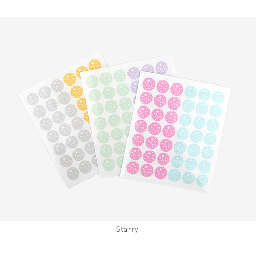 Dailylike Transparent circle deco sticker set ver.2 - fallindesign