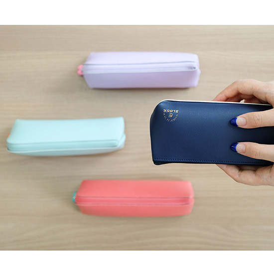 After The Rain Rubber block zipper slider pencil case ver.2