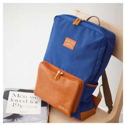 2 way convertible backpack/handy pocket - Navy