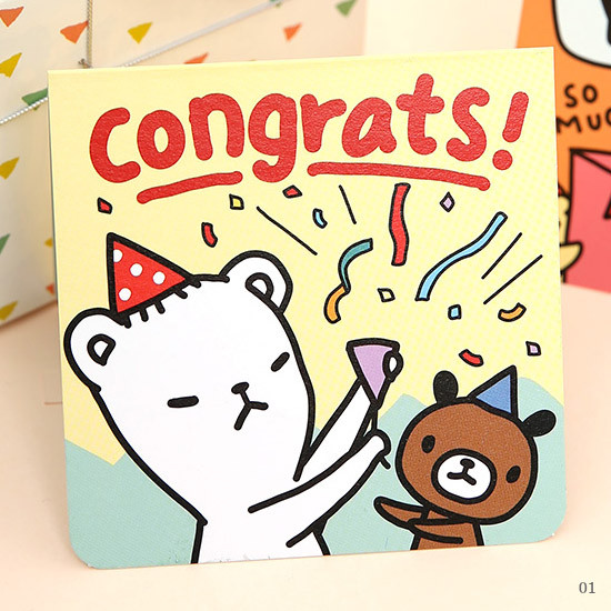 PONYBROWN Cartoon message card - fallindesign.com