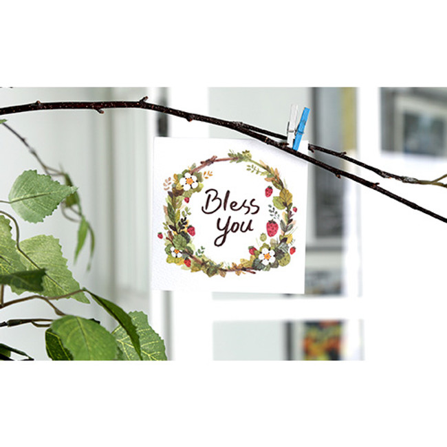 Blessom Blossom folding message card - fallindesign.com