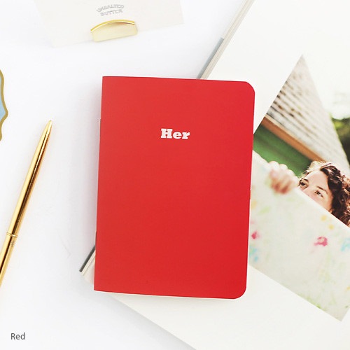 Romane illustration small plain and lined notebook - Fallindesign