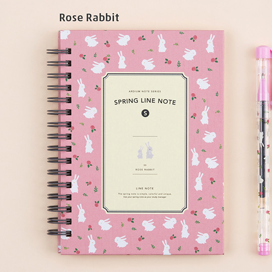 Ardium Wirebound spring lined small notebook - fallindesign