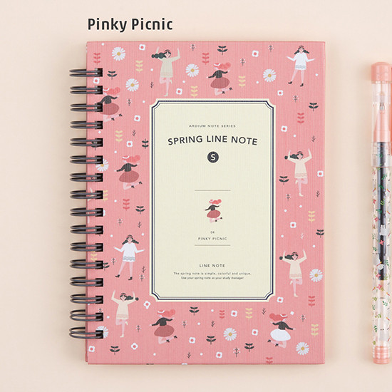 Ardium Wirebound spring lined small notebook - fallindesign