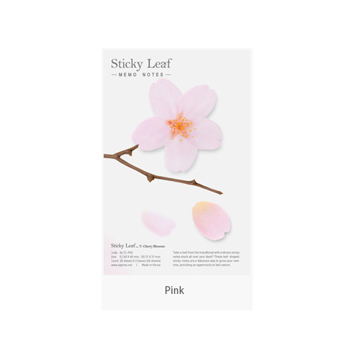 Appree Cherry blossom transparent sticky memo notes Medium