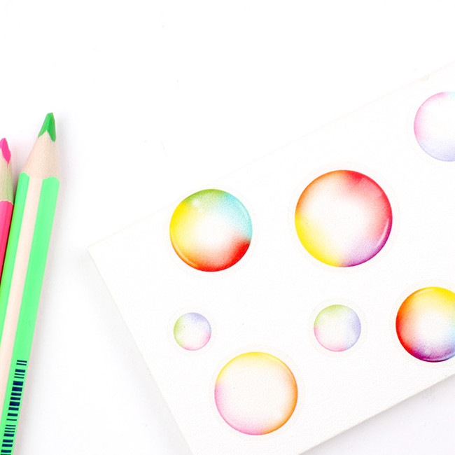 Lucalab Bubble bubble PVC deco sticker - fallindesign.com