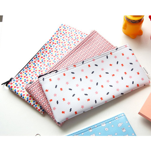 eedendesign Pattern zipper slim pencil case pencil pouch - fallindesign
