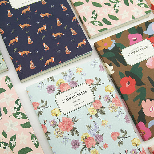 Second Mansion Mellow pattern undated weekly diary scheduler