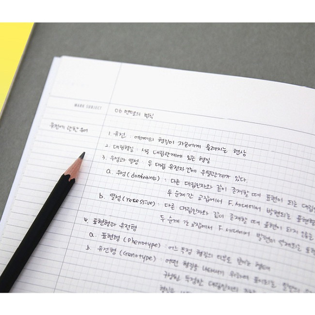 Second Mansion Colorful B5 size grid-lined class notebook ver3