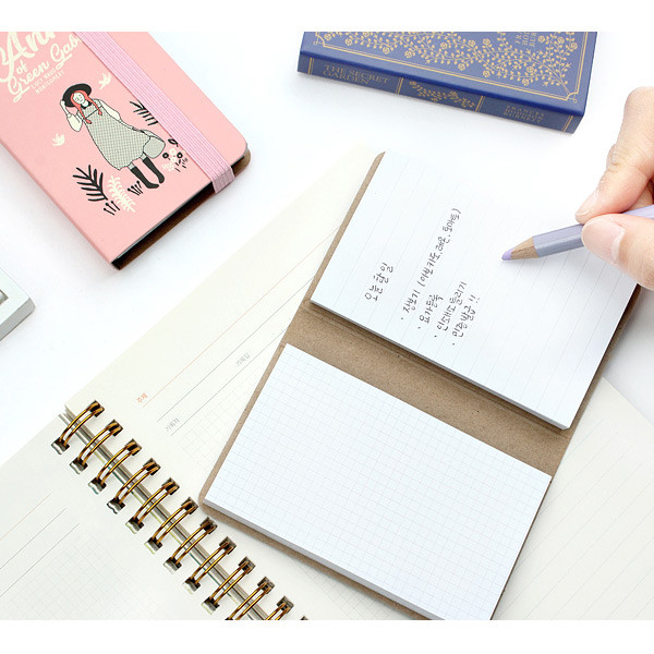 Bookfriends World literature illustration sticky notepad