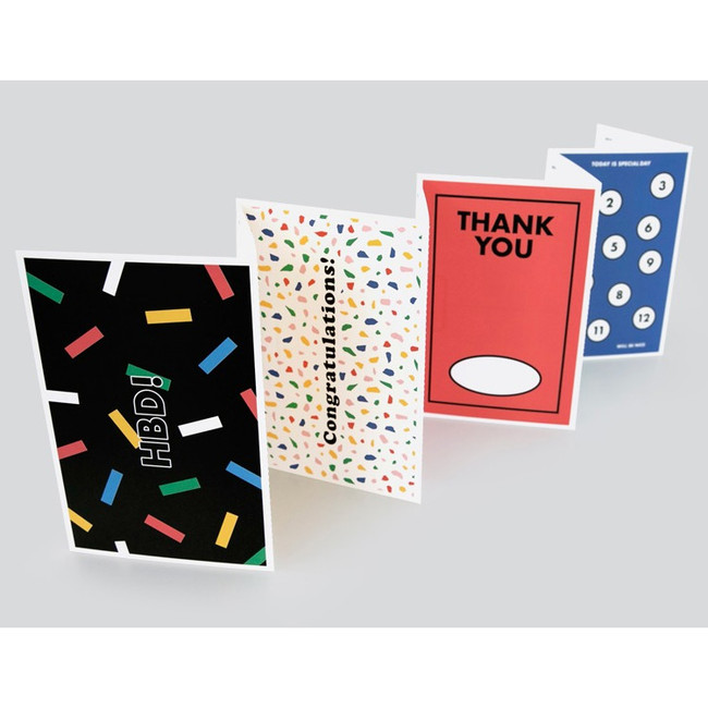 BNTP Message and pattern perforated postcard book - fallindesign