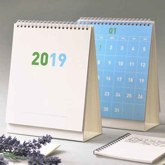 Jam studio 2019 Hello stand up desk calendar - Fallindesign