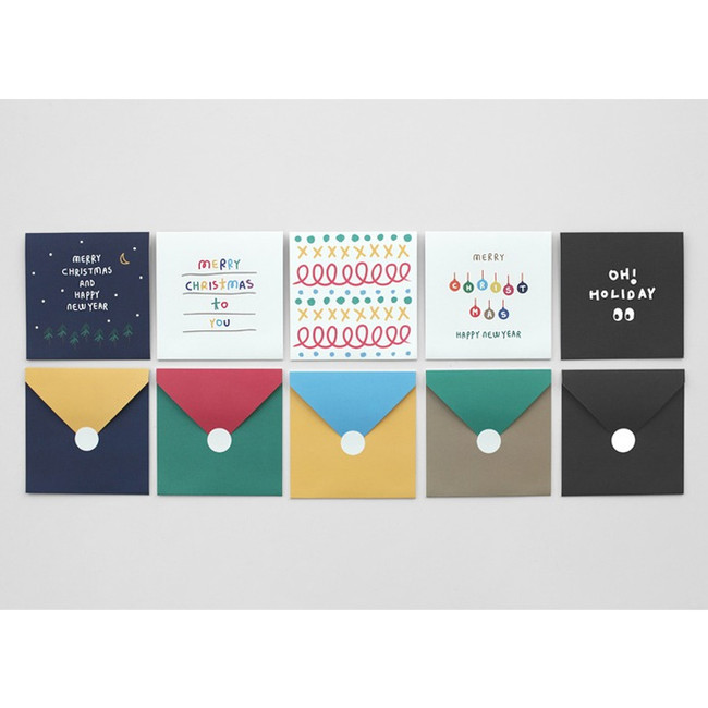 2NUL Christmas folded messages card set - Fallindesign.com