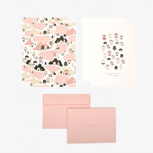 Daily letter paper and envelope set - Home - Fallindesign
