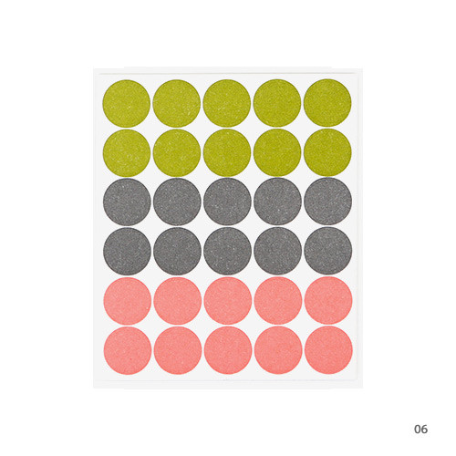 Dailylike Color 12mm circle deco sticker 4 sheets